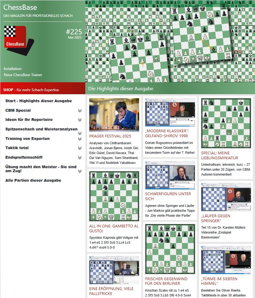 Zug für Zug | ChessBase